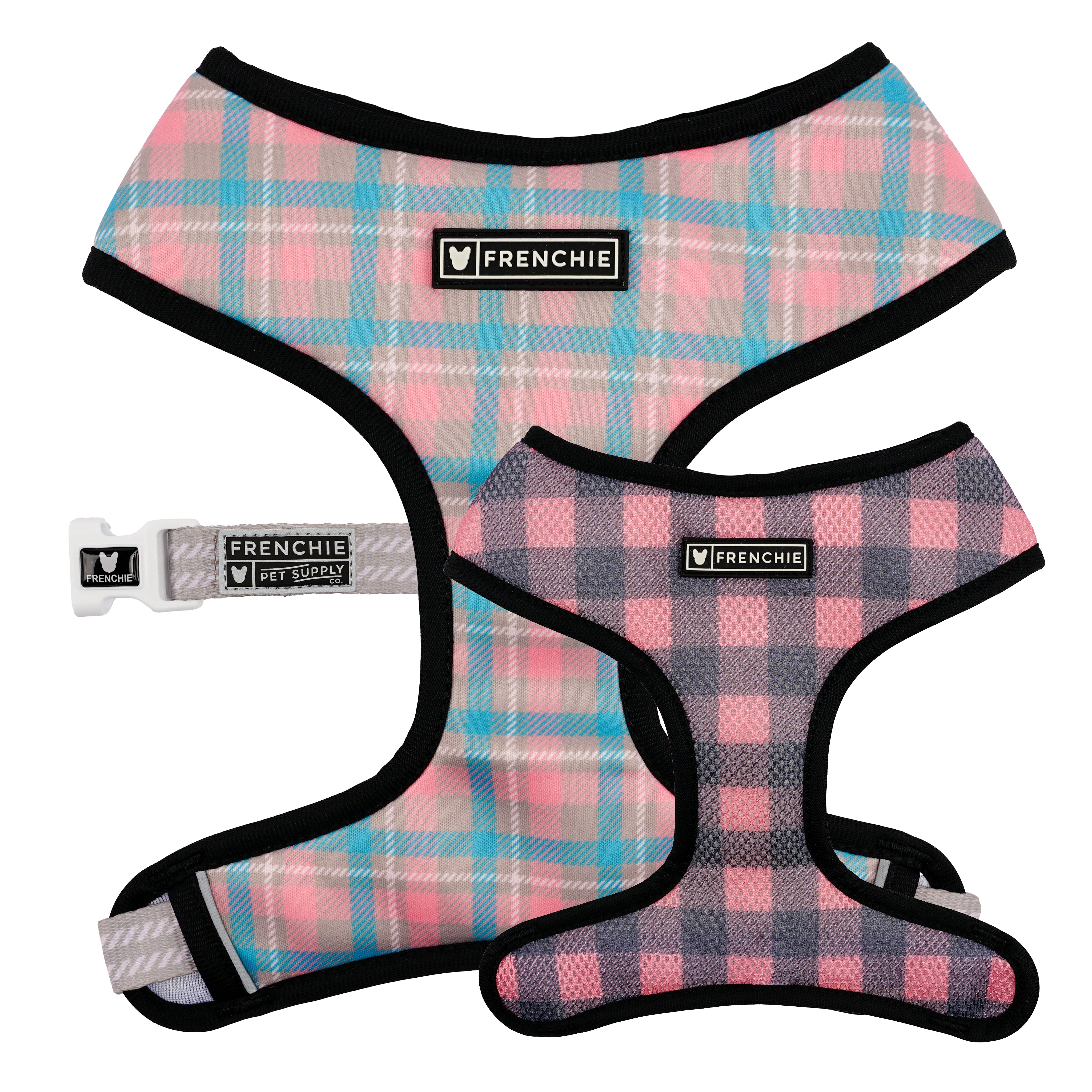 Frenchie Duo Reversible Harness - Highlander Plaid – Frenchie Bulldog