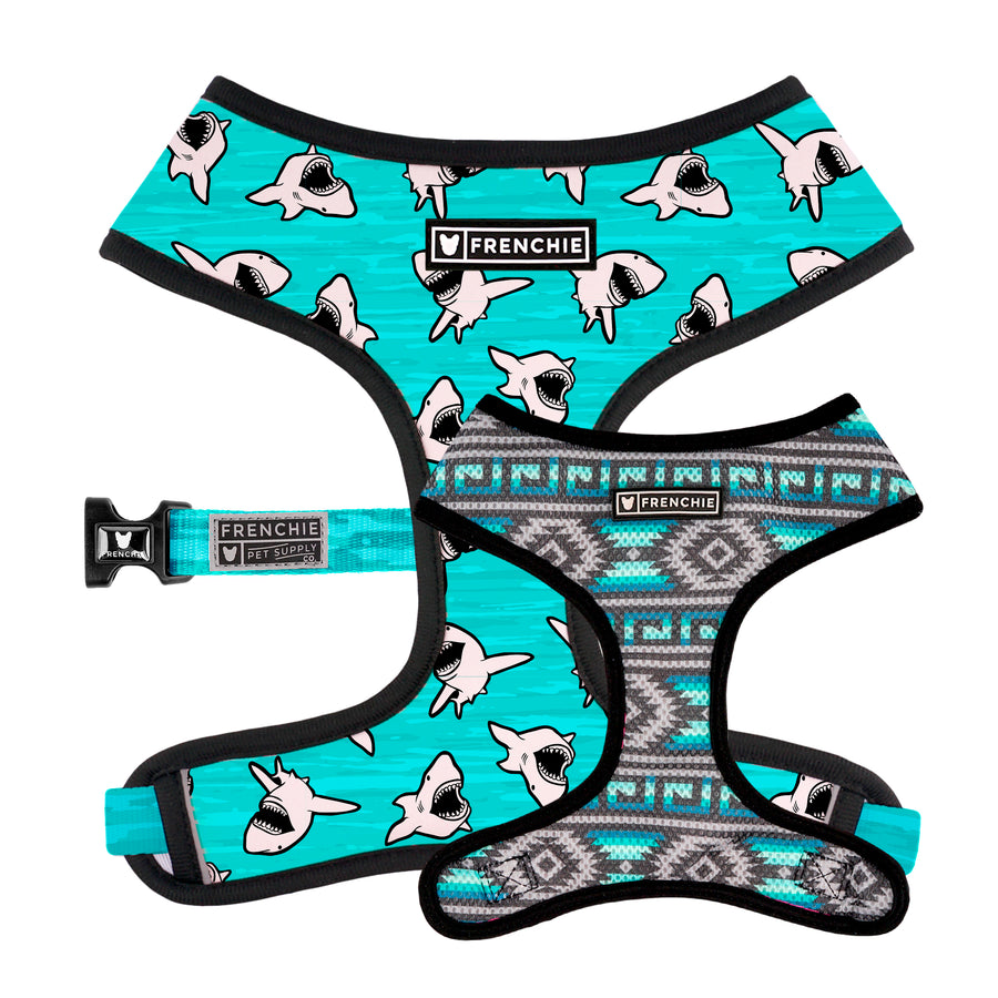 Frenchie Duo Reversible Harness - Jaws – Frenchie Bulldog