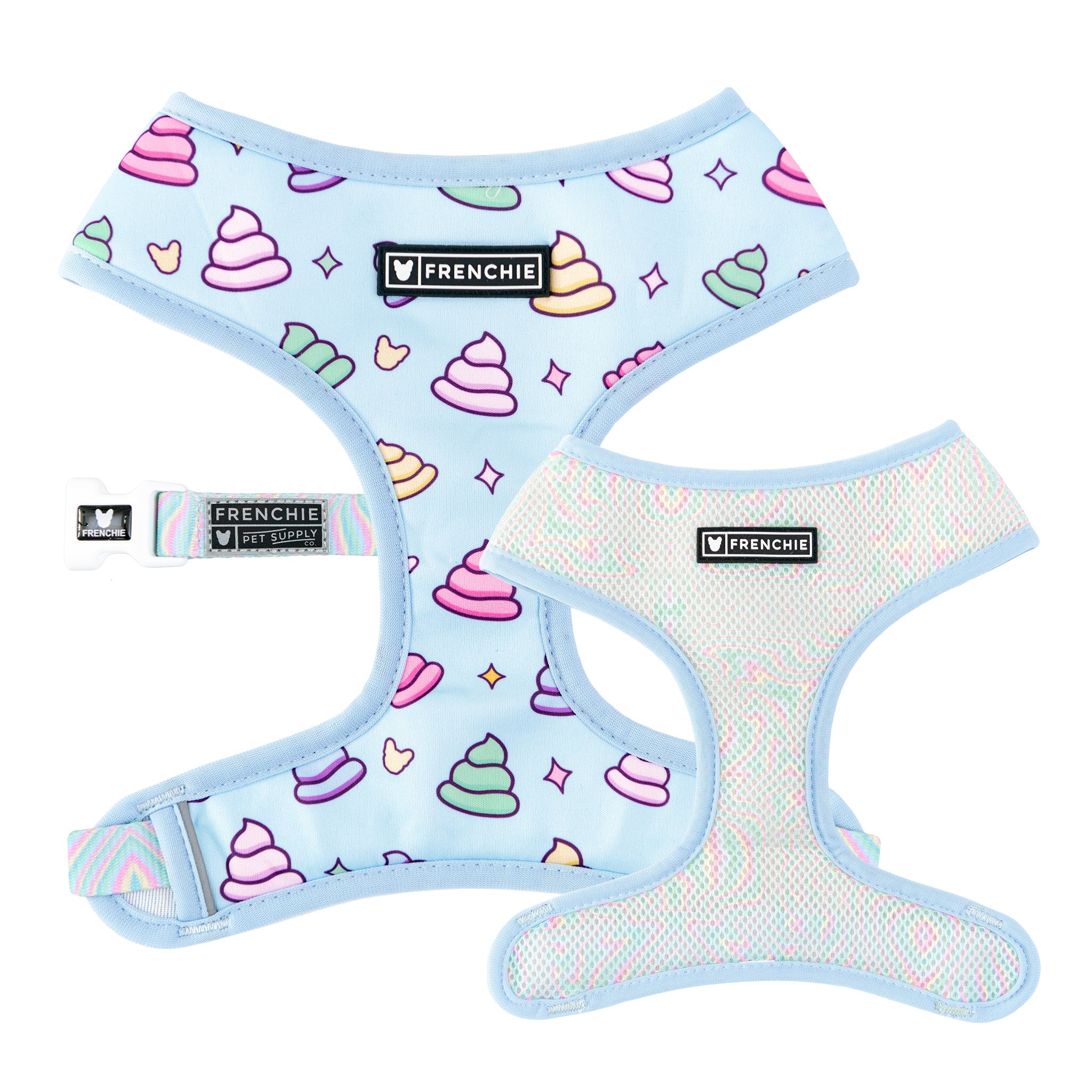 Frenchie Duo Reversible Harness - Ohh Sh*t – Frenchie Bulldog